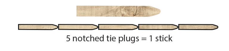 Railroad cedar tie plugs - BSP Manufacturing